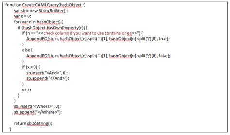 How To Construct Caml Query For An Array Of Strings