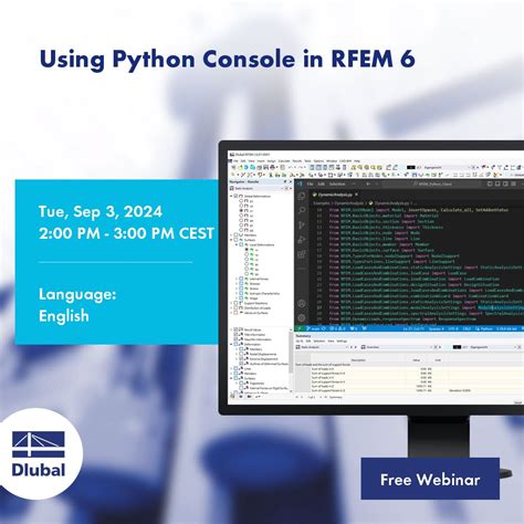 Jaroslav Broz On Linkedin Webinar Using Python Console In Rfem 6