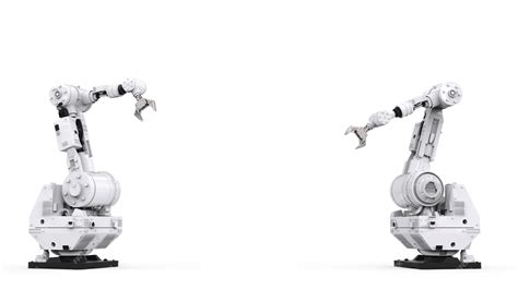 Premium Photo 3d Rendering White Robotic Arm With Blank Space On White Background