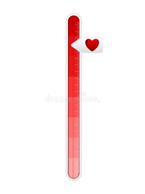Love meter stock vector. Illustration of valentine, indicator - 207601072