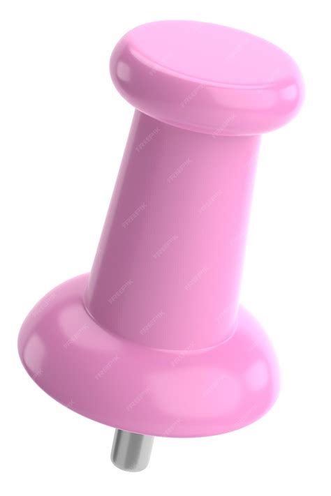 Premium Photo Push Pin Drawing Pin 3d Pin 3d Illustration