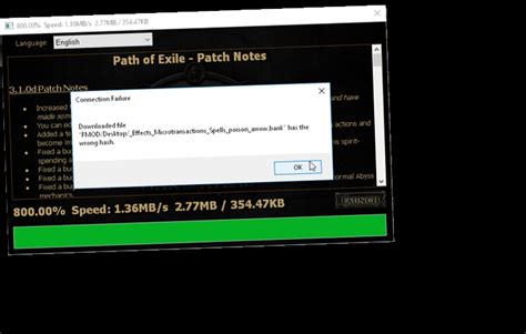 downloaded file pathofexile has wrong hash twitter