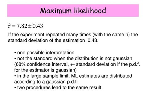 Ppt Parameter Estimation Maximum Likelihood And Least Squares