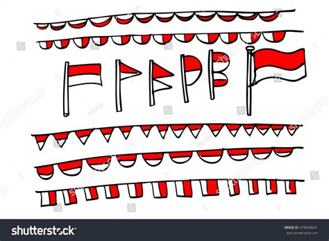Hand Draw Sketch Indonesia Flag Stock Vector Royalty Free 479540641 Shutterstock