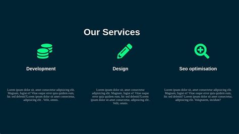Responsive Our Services Section Using Css Grid