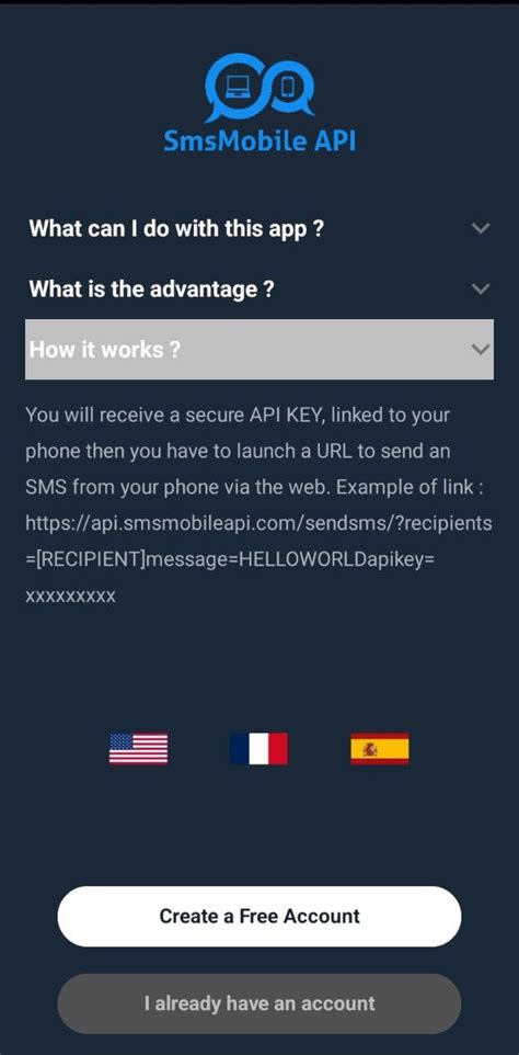 Presentation Of The Mobile App Smsmobileapi