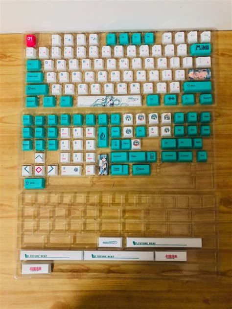 Kawaii Hatsune Miku Keycaps Set Anime Project Diva Keysium