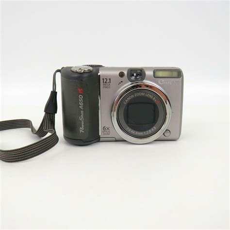 Details about Canon PowerShot A650 IS 12.1MP Digital Camera Silver ...
