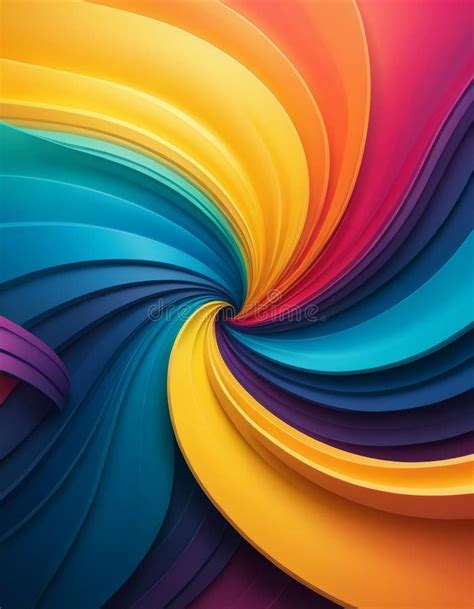 Vibrant Swirl Of Colorful Abstract Layers Stock Illustration Illustration Of Abstract Fluid