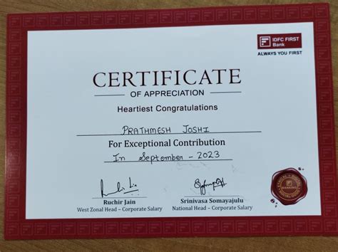 Idfcfirstbank Appreciation Banking Alwaysyoufirst Prathamesh