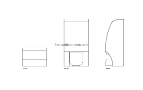 Soap Dispenser Autocad Block Free Cad Floor Plans