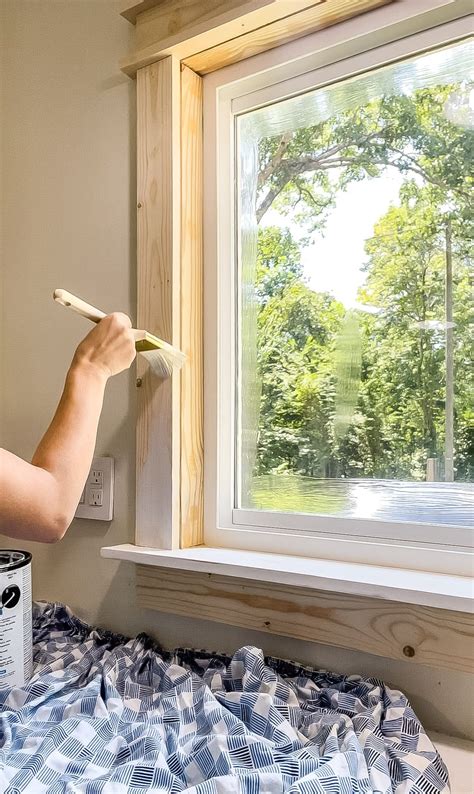 How To Paint Window Frames Trim The No Tape Way Painted Window Frames Window Frames