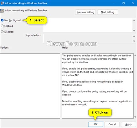 Enable Or Disable Networking In Windows Sandbox In Windows 11 Windows