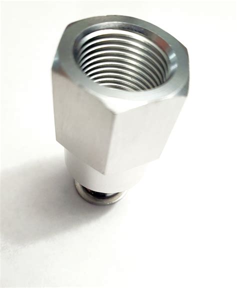 13004 M12 To 3 8 Npt Coolant Sensor Adapter Metaltek Manufacturing