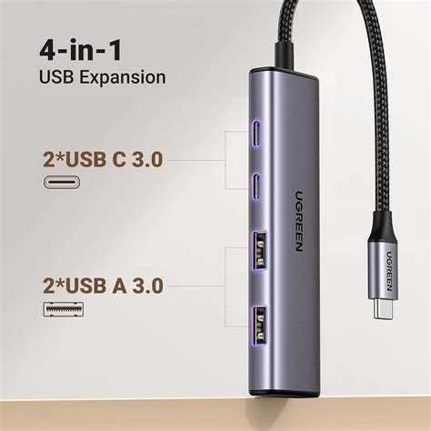 Ugreen Usb C To 2xusb A 2xusb C Hub Buy Best Price In Uae Dubai