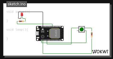 Tombol Dan Esp32 Wokwi Esp32 Stm32 Arduino Simulator