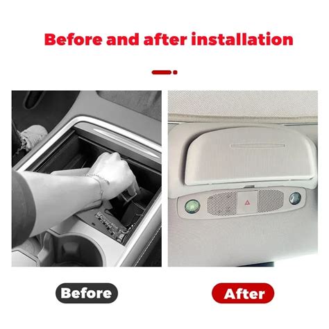 자동차 안경 상자 카드 보관 케이스 거치대 선글라스 클립 보관 상자 테슬라 신형 모델 Y 33 하이랜드 2024 자동차 액세서리 인테리어 액세서리