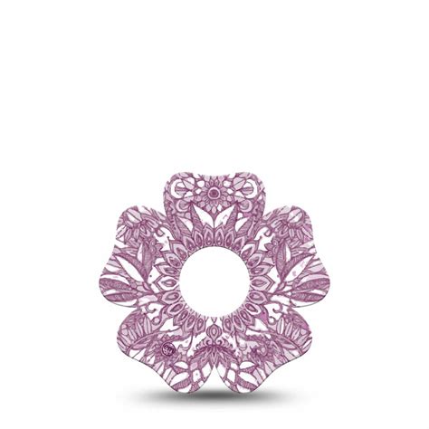 Expressionmed Burgundy Floral Libre 3 Flower Patch