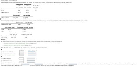 Solved 1 Prepare The Following Variance Analyses For Both