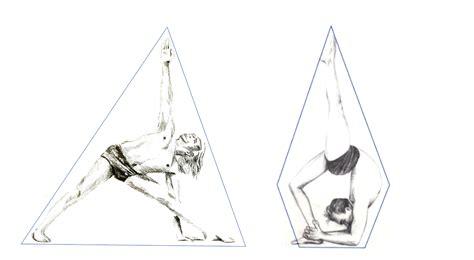Spacial Geometry In Bks Iyengar´s Yoga Poses Yoga Drawings