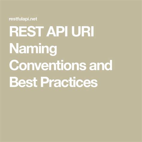 Rest Api Uri Naming Conventions And Best Practices Device Management