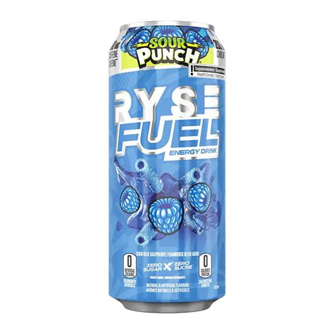 Ryse Fuel Sour Punch Blue Raspberry Zero Sugar 473ml Candy Fiesta