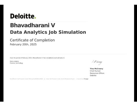 Deloitte Dataanalytics Tableau Excel Jobsimulation Forage… Bhavadharani V