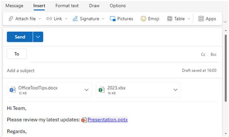 Add An Attachment In Outlook For Web Microsoft Outlook