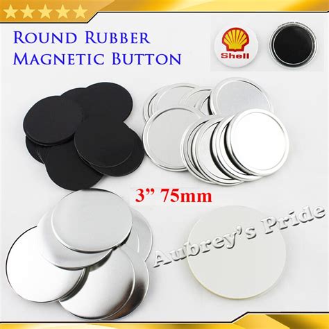 3 75mm 100 Sets Soft Rubber Magnetic Button Grandado