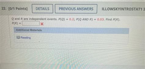 solved q and r are independent events