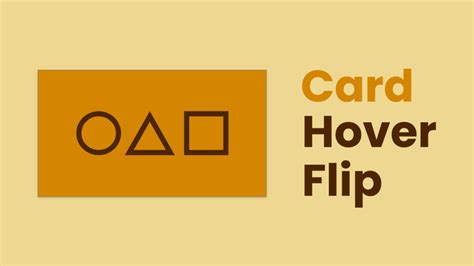 Card Flipping Animation In Html And Css