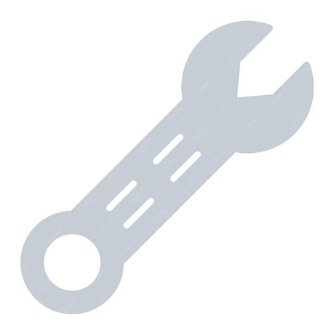 Premium Vector Spanner Flat Illustration