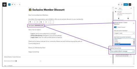 Common Content Restriction Settings Ultimate Member