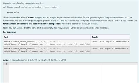 Solved Consider The Following Incomplete Function Def