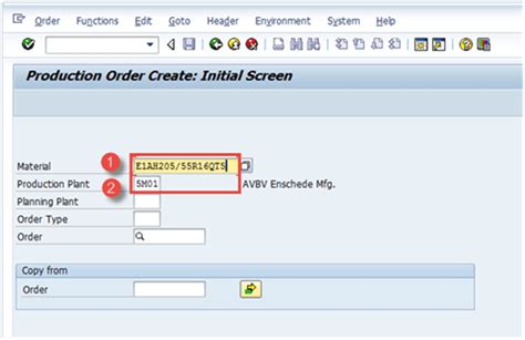 Production Order In SAP CO01 MD16 CO02 CO15