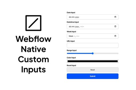 Native Webflow Customdom Inputs Custom Nativity Custom Color