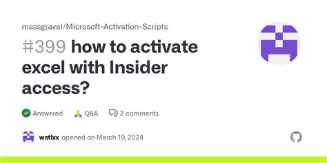 How To Activate Excel With Insider Access · Massgravel Microsoft Activation Scripts