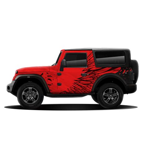 Hawk Edition Car Graphics Mahindra Thar Ide Graphics Ide Autoworks