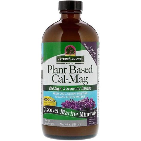 Natures Answer Plant Based Calmag 500250mg 480ml 1491 Fruugo Uk