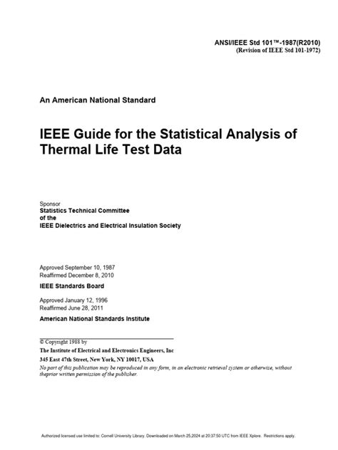 Ieee 101 1987 Pdf Confidence Interval Least Squares