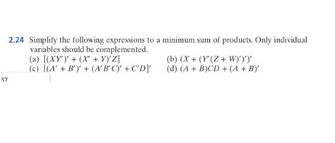 Solved For Each Of The Following Circuits Find The Chegg