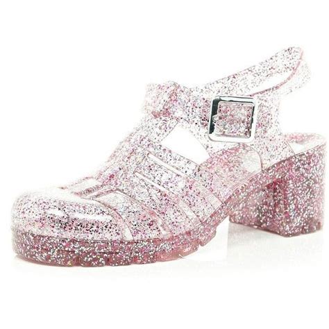 Pink Glitter Jelly Heels At Bernard Baril Blog