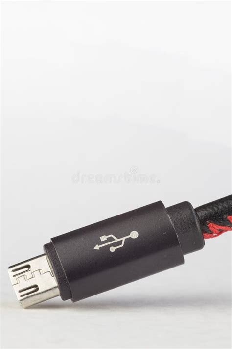USB Plug Jack Cable With Symbol Stock Image Image Of Isolated Adapter