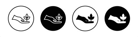 Save Environment Flat Line Icon Set Save Environment Thin Line