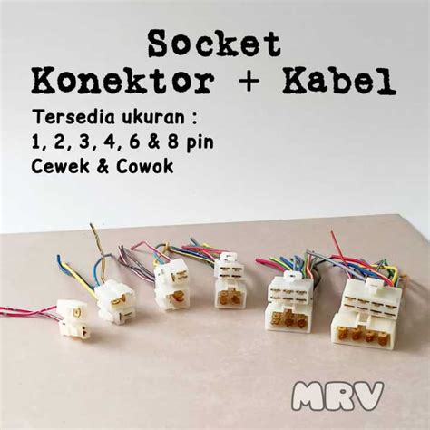 Socket 8 Pin Soket Konektor 8 Pin Kabel Bahan Nylon Lazada Indonesia
