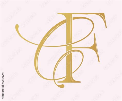 Cf Fc Logo Cf Letter Cf Monogram Cf Vector Logo Wedding Monogram Initials Wedding Logo