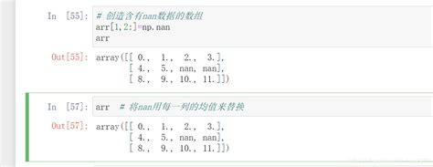 20【numpy中的nan和常用方法】02numpy中填充nan numpy填充nan csdn博客