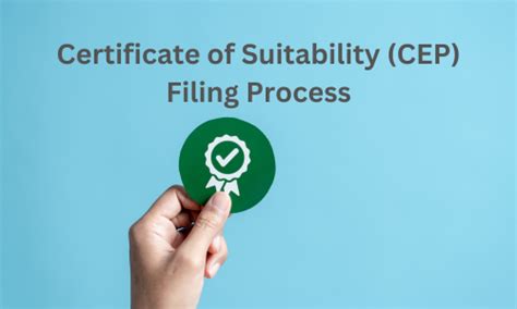 Certificate Of Suitability Cep Filing Process Edqm Certificate Of Suitability Cep Filing Process Edqm
