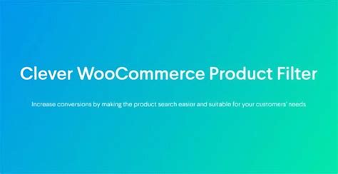 Clever Woocommerce Product Filter