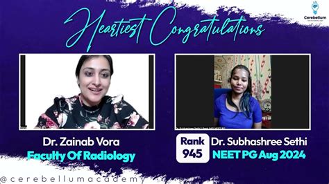 Leukemia Survivor Dr Subhashree Sethi Rank 945 Neet Pg Must See Video Youtube